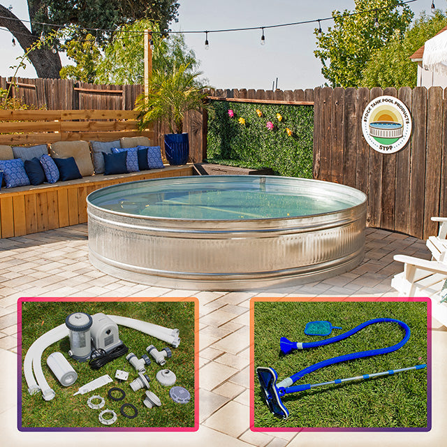 DIY Stock Tank Pool Pump Kit + Stock Tank Pool Vacuum | STPP – [STPP]